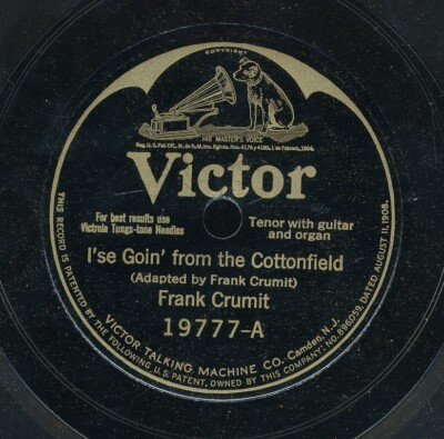 78tk-male vocal-VICTOR 19777-Frank Crumit-(I'se goin' from the ...