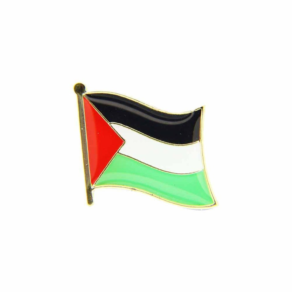 1-20PCS Palestine Palestinian Flag Pin Badge BroochNational Badges ...