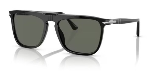 Persol PO3225 95/58 56mm Unisex Polarized Black Frame, Green Lenses ...