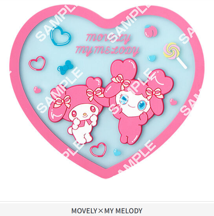 TWICE LOVELY×SANRIO CHARACTERS Clear Rubber Coaster Capsule Toy ...