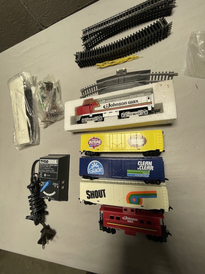 1980s TYCO HO Johnson Wax Promotional Train Set, Great Condition Set B ...