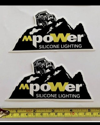 2 MPOWER LIGHTING OFFROAD DECALS STICKERS overland racing rubicon ...