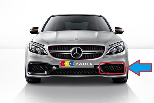 Mercedes-Benz C-class W205 Front Bumper Left Grille A2058852723 2016 ...