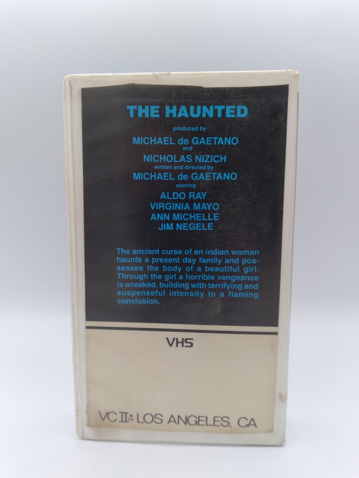 The Haunted (VHS, 1982-) BIG BOX-Cult Horror-Tested-Aldo Ray, Virginia ...
