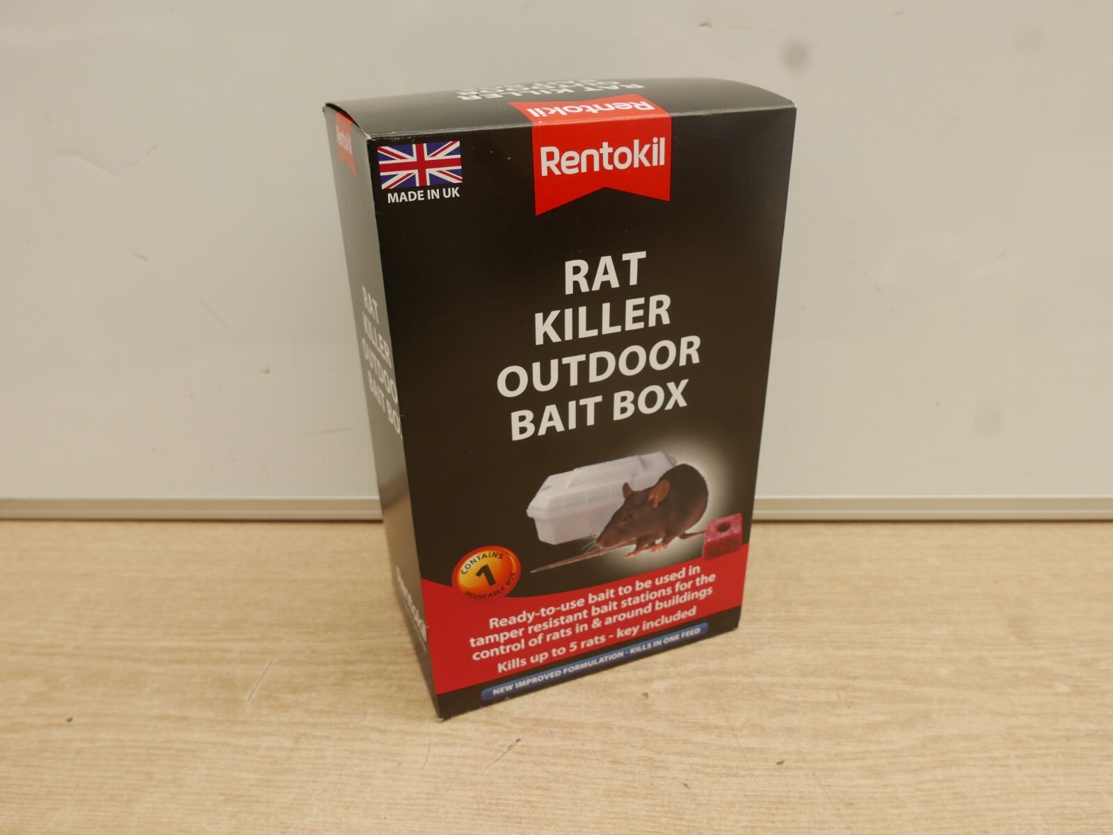 RENTOKIL LOCKABLE RAT KILLER OUTDOOR BAIT STATION BOX | eBay UK