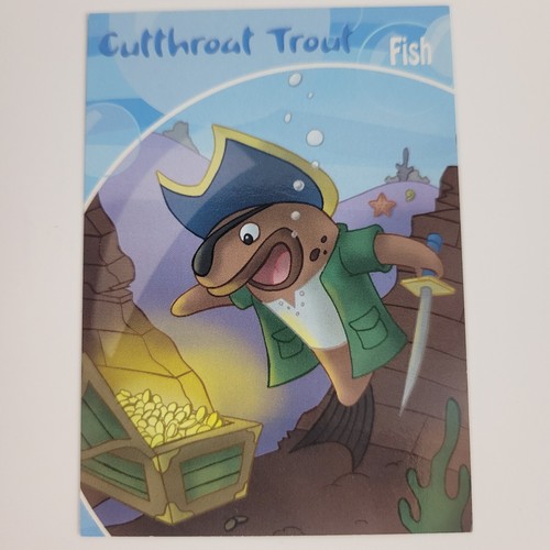 Disney Toontown Online Trading Card Series 2 - Fish: Cutthroat Trout | eBay