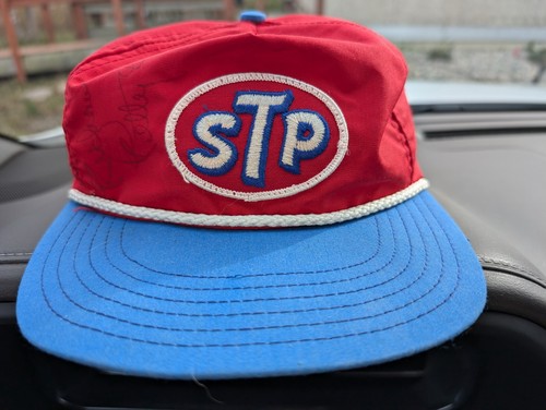 VINTAGE Richard Petty Signed Autographed STP Hat Cap Snapback Nascar ...