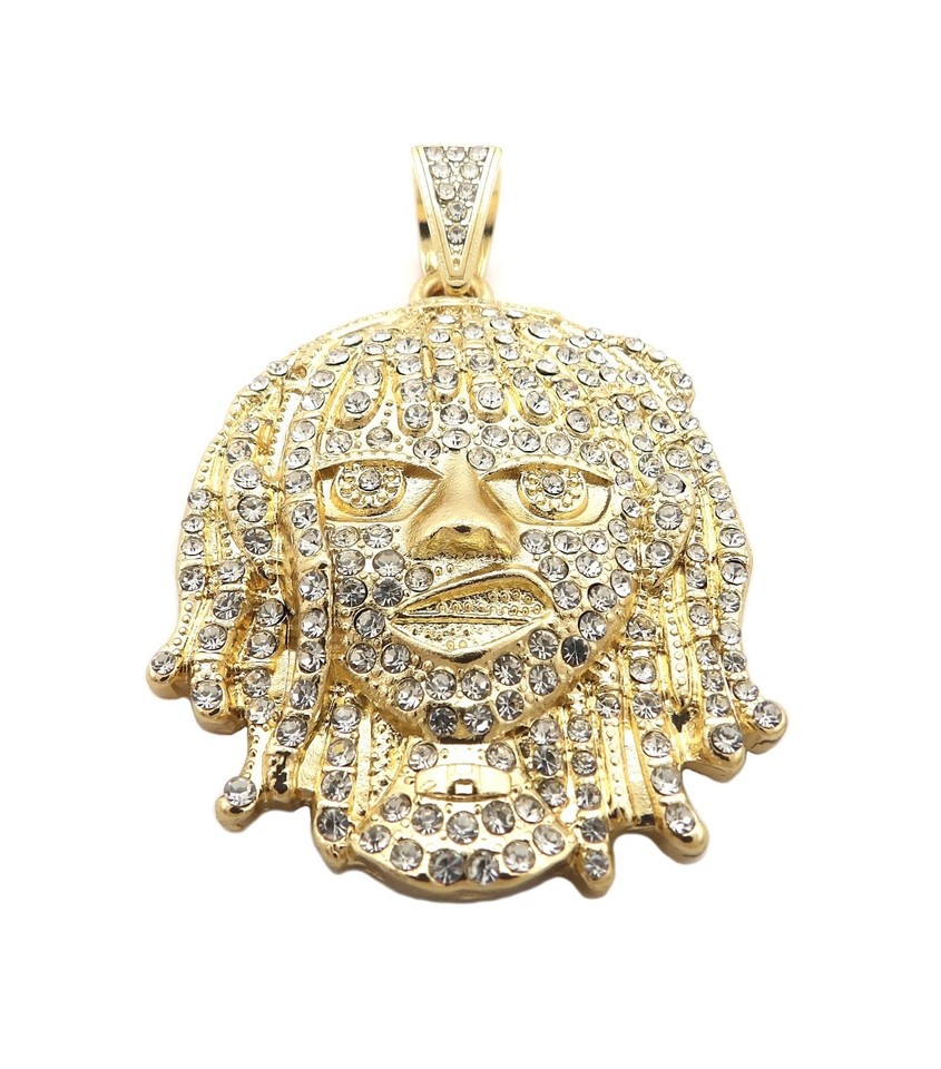Hip Hop Lil Pump Portrait Pendant & 24" Box, Rope, Cuban Chain Hip Hop ...