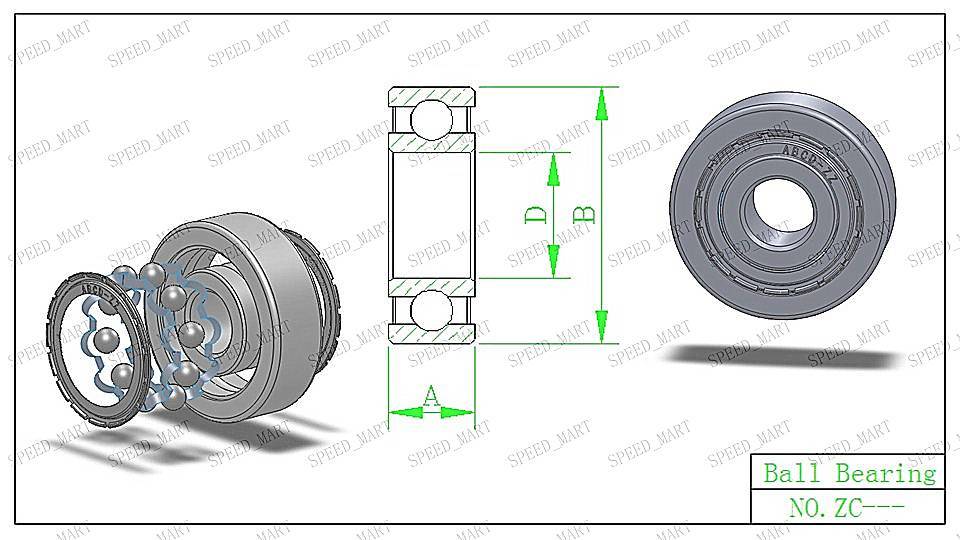 10PCS 6906ZZ Deep Groove Metal Double Shielded Ball Bearing (30mm*47mm ...