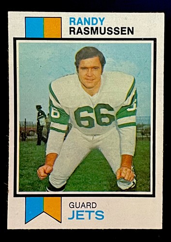 1973 Topps #99 Randy Rasmussen RC New York Jets Vintage Rookie Football ...