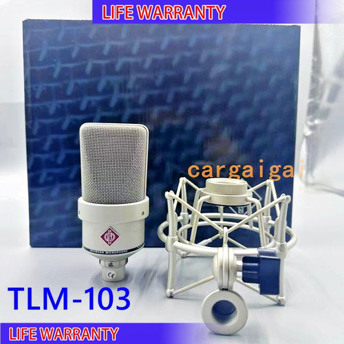 TLM 103 Large-Diaphragm Condenser Black Microphone w/Box & Shock Mount ...
