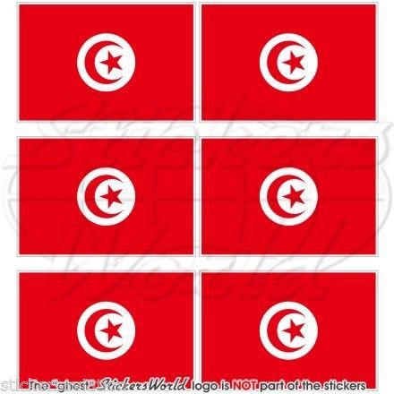 TUNISIE Drapeau TUNISIEN Cellule Téléphone 40mm Autocollants Stickers ...