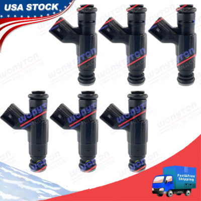 6Pcs EV6 Fuel Injector For 2006-2008 Buick Lucerne 3.8L V6 REPLACE ...