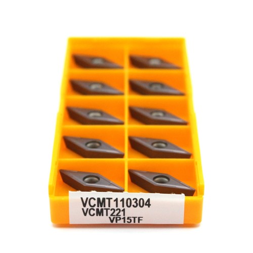 10pcs VCMT110304 VCMT221 VP15TF Metal Lathe Turning Carbide Inserts CNC ...