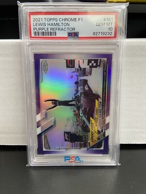 2021 Topps Chrome Formula 1 Lewis Hamilton #151 purple refractor /399 ...