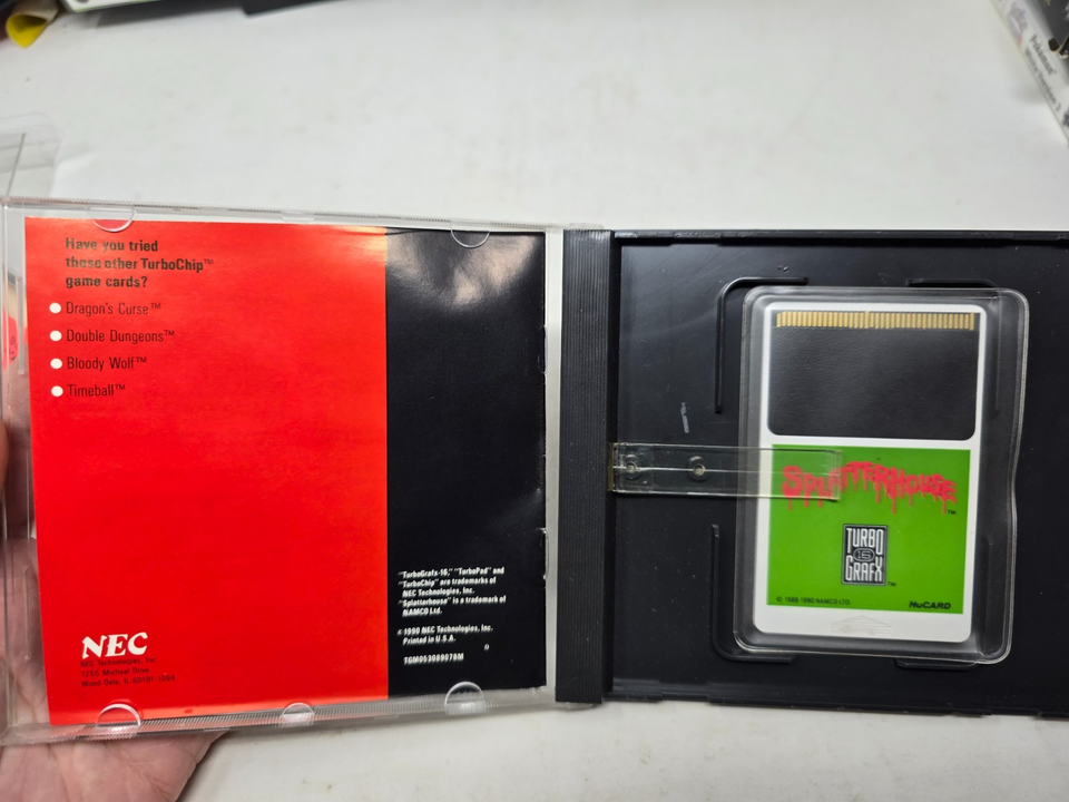 Splatterhouse Turbografx-16 TG16 Complete With Outer box CIB Tested ...