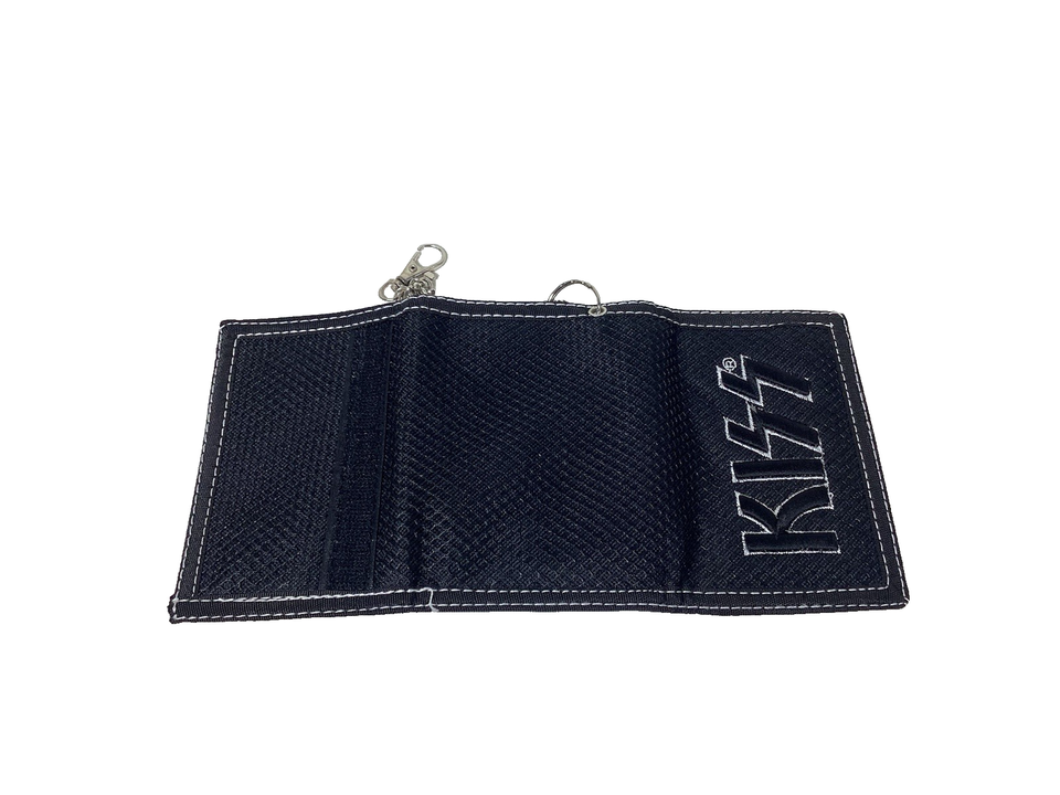 Brand New KISS Chain Tri Fold Nylon Wallet | eBay