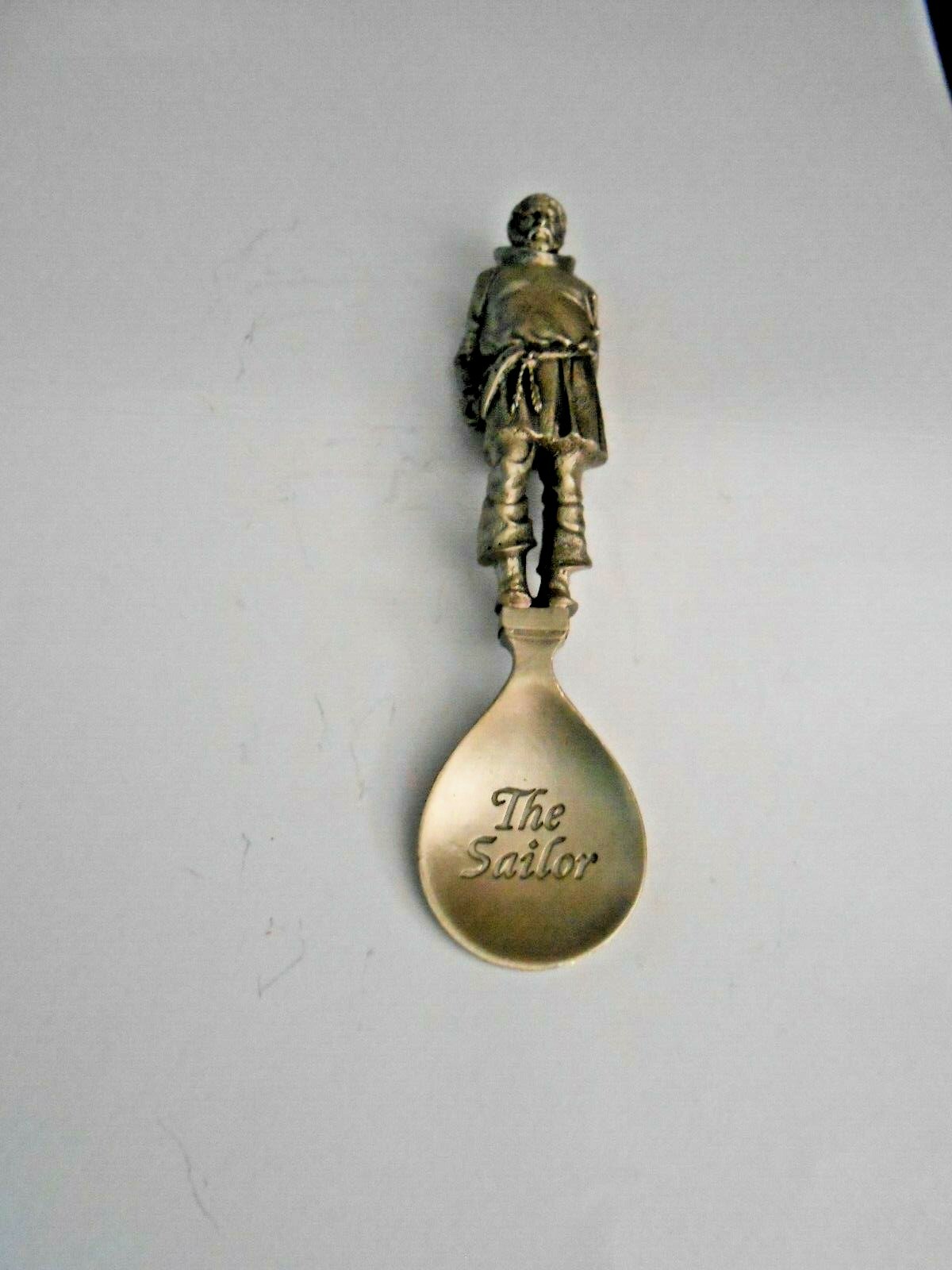 Franklin Mint Spoon "The Sailor" Canterbury Tales Full Body Pewter 1977 ...