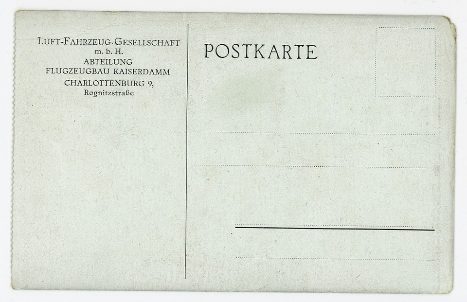 L.F.G. ROLAND-WALFISCH Bi-Plane in Flight. Company Issued Postcard | eBay