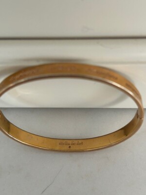 Stella and Dot Gold Tone Always Be You Amour Bangle Bracelet | eBay