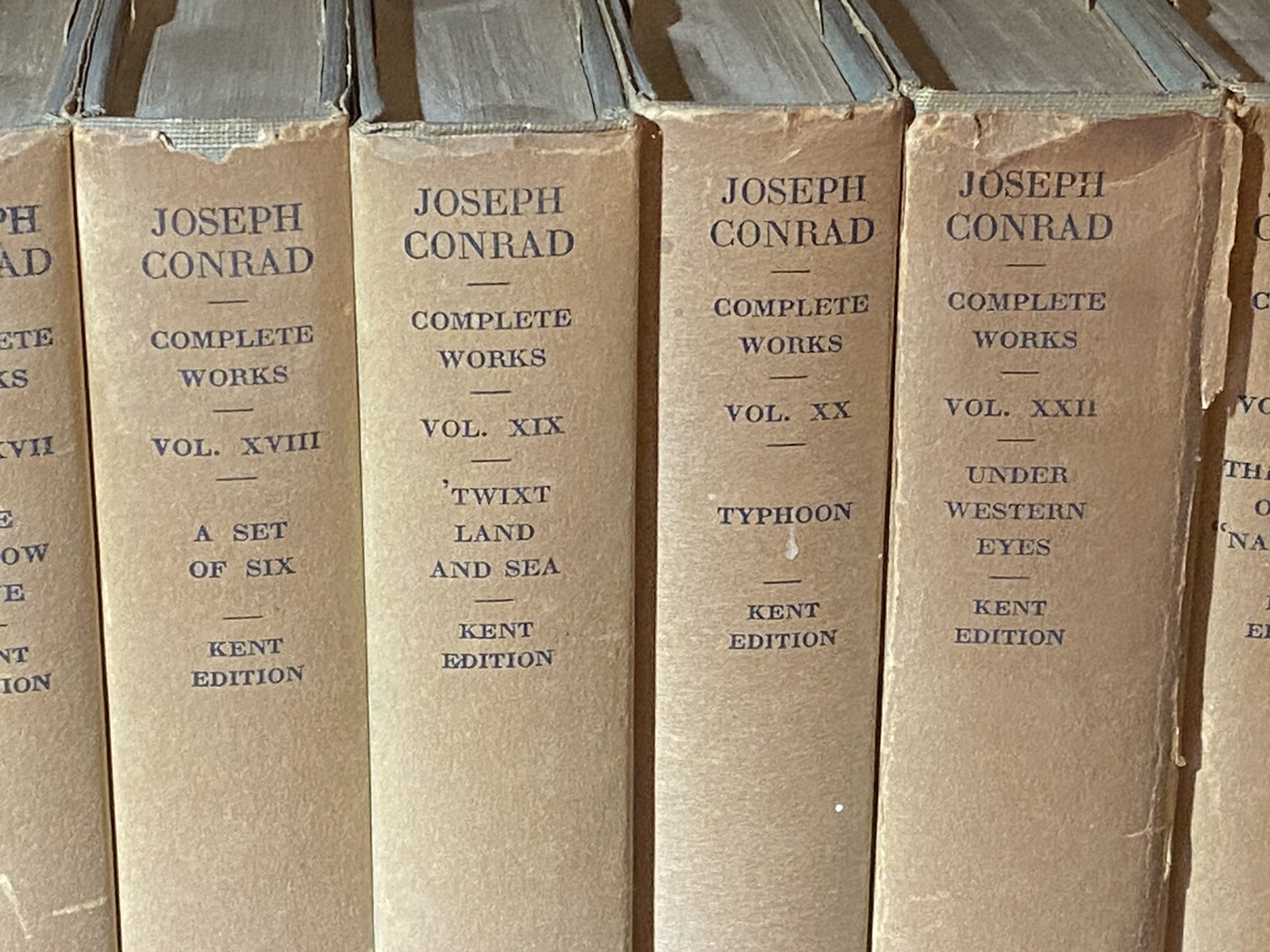 Joseph Conrad Works 1926 (Kent Edition) 24 Volumes with rare Dust ...