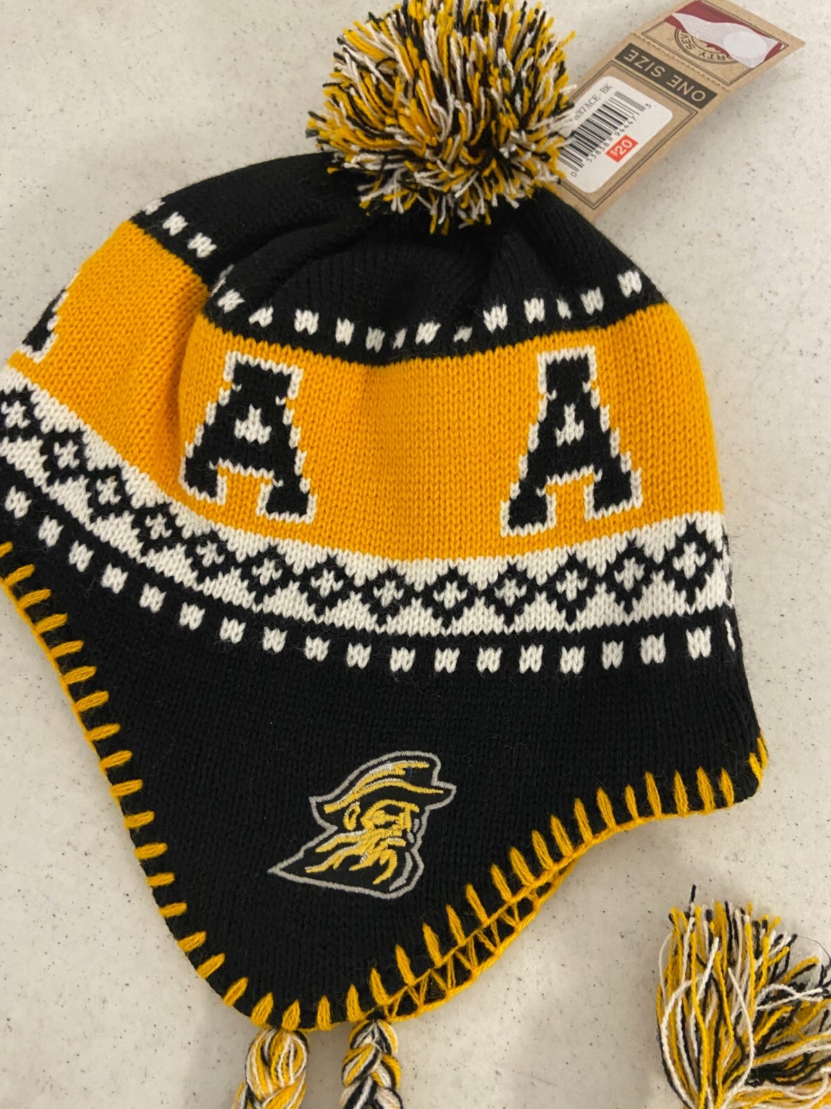 Appalachian State Mountaineers NCAA 47 Brand Knit Hat With Tassle and ...