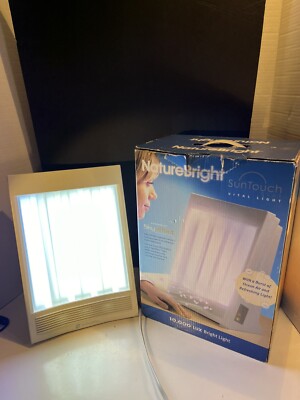 Naturebright sun touch plus light and iron therapy lamp white WORKS! | eBay