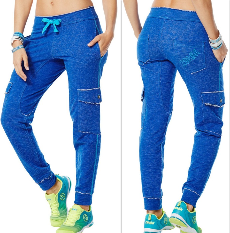 ZUMBA 2Pc.SET! Mo' Fun Hip Hop Comfy Sweats Dance Pants + Loose U Tank ...