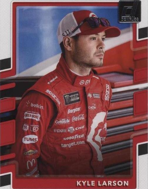 2018 Panini Donruss NASCAR - Kyle Larson #47 Red, Name Right Aligned ...