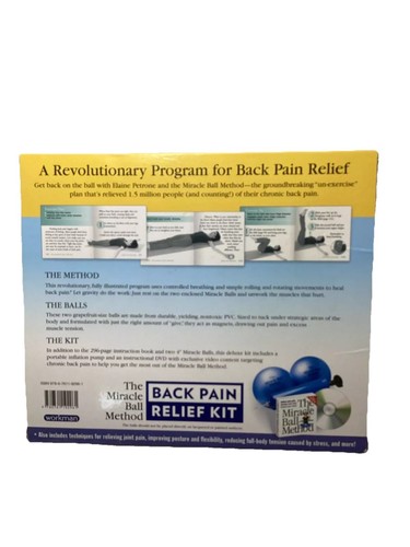 The Miracle Ball Method, Back Pain Relief Kit - New Open Box | eBay