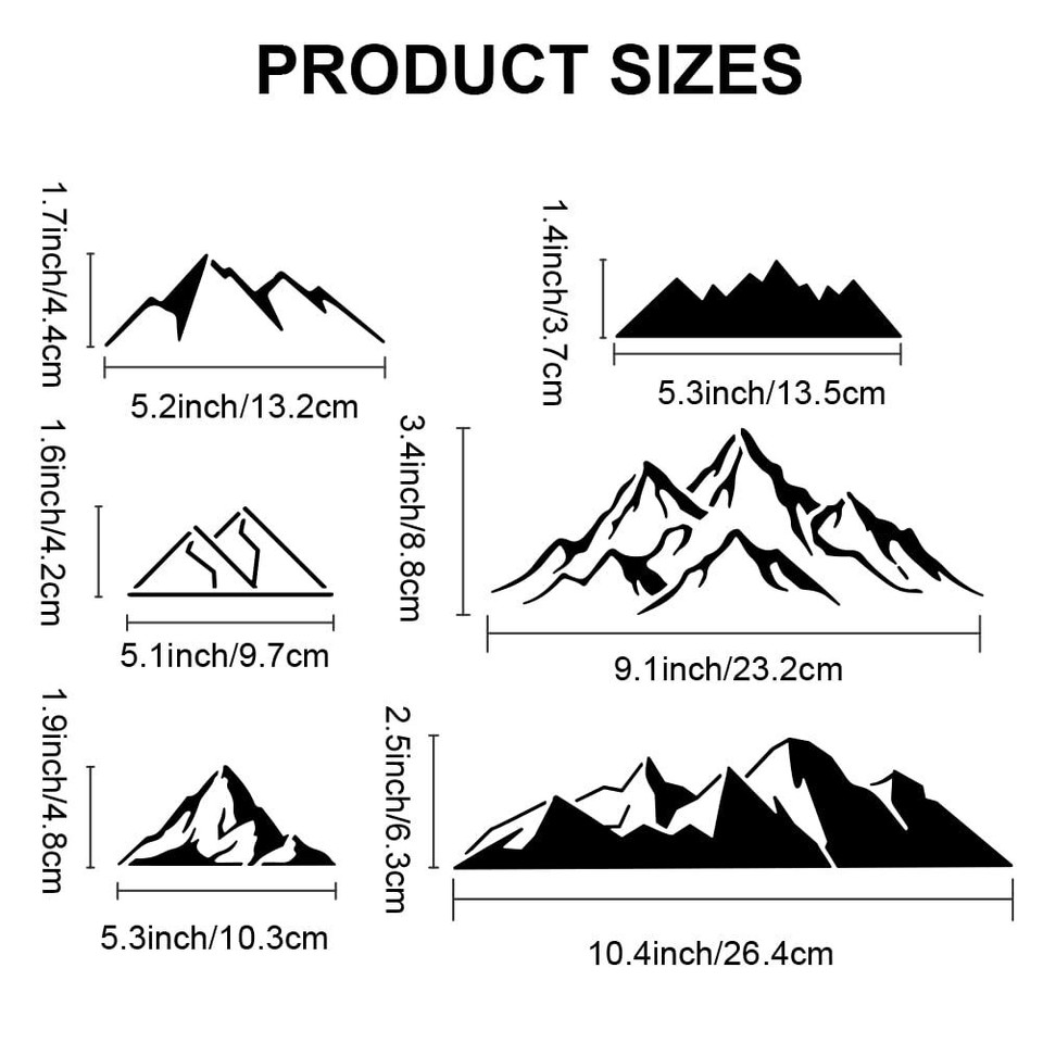 2PCS Mountain Stencils 11.8x11.8in for Nature-Themed DIY Painting | eBay