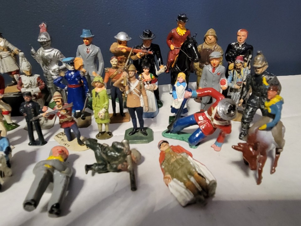 Mixed Lot of Vintage Miniature Lead Figures - Estate | eBay