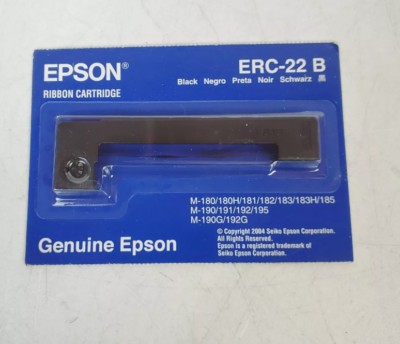 Genuine Epson ERC-22B Black Ribbon Cartridge(4B) | eBay