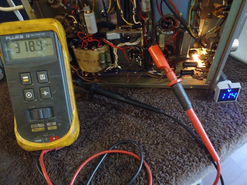 SAF 24D REALISTIC STEREO INTEGRATED ECL82 TUBE AMPLIFIER SHOWN AT FULL ...