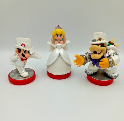Amiibo Super Mario + Bowser + Peach Wedding Oddysey Hochzeit Nintendo ...