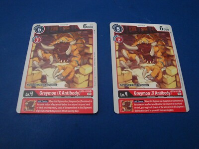 Digimon Greymon (X Antibody) BT9-012 C x 2 NM/M (X Record) | eBay