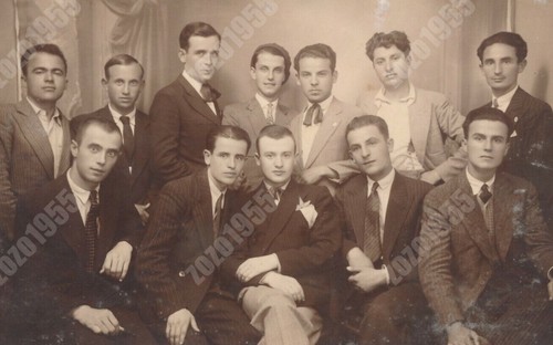 Gentlemen Group Guys Males Elegant Fashionable Portrait PHOTO ORG VTG ...