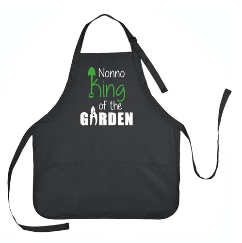 Nonno King of the Garden Apron, Apron for Nonno, Gardening Apron for ...