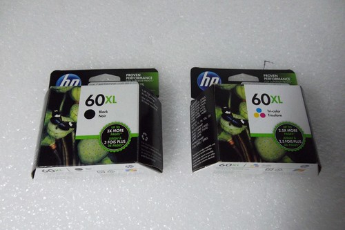 HP 60XL Black / Tri-color Ink Cartridges F2480 C4680 D2660 CC641WN ...