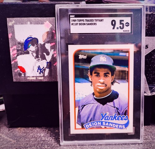 1989 Topps Traded Tiffany #110T Deion Sanders RC Low Pop SGC 9.5 | eBay