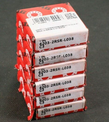 One (1) FAG 6203 2RSR LO38 Deep Groove Bearing 17MM ID NEW | eBay