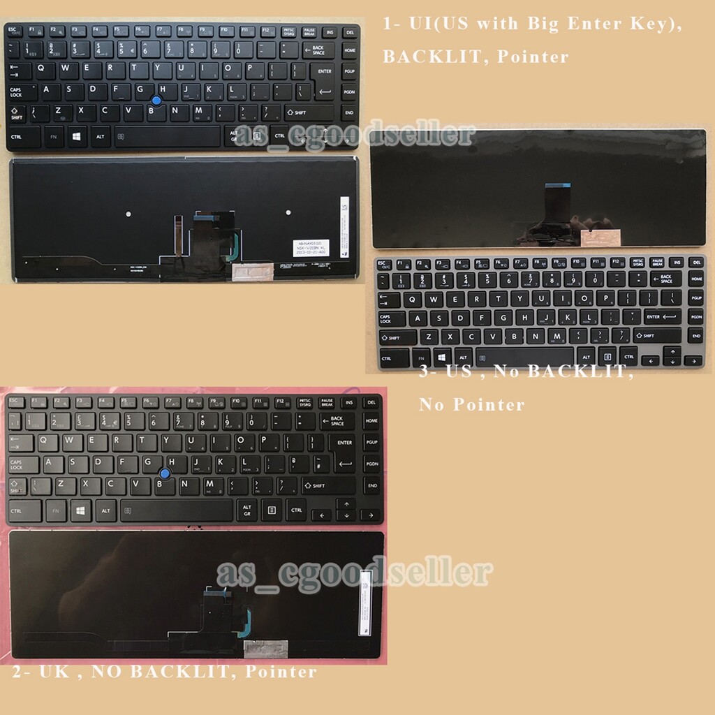 For Toshiba Tecra Z40 Z40-A Z40T-A Z40-AK03M Z40-AK01M R30-A Keyboard ...