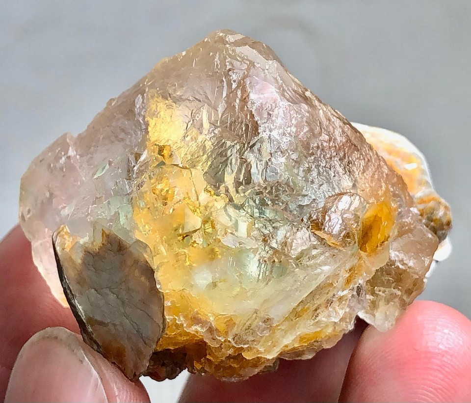 214 CT Bi Color FLUORITE Crystal with Muscovite From Chumar Bakhoor | eBay