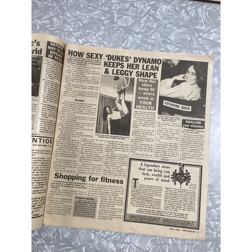 Vintage 1983 Bulletin Tabloid Gossip Magazine Newspaper Catherine Bach ...