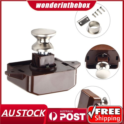 1pcs Push Button Door Lock Cupboard Catch Draw Motorhome Caravan Camper ...