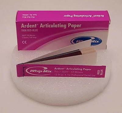 *144-Pieces* Whip Mix Ardent Articulating Paper Red-Blue 0.0025″ 60006 ...