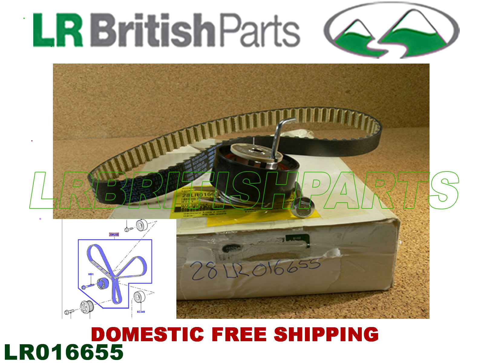 LAND ROVER LOWER TIMING BELT KIT RANGE ROVER LR3 LR4 RANGE ROVER SPORT ...