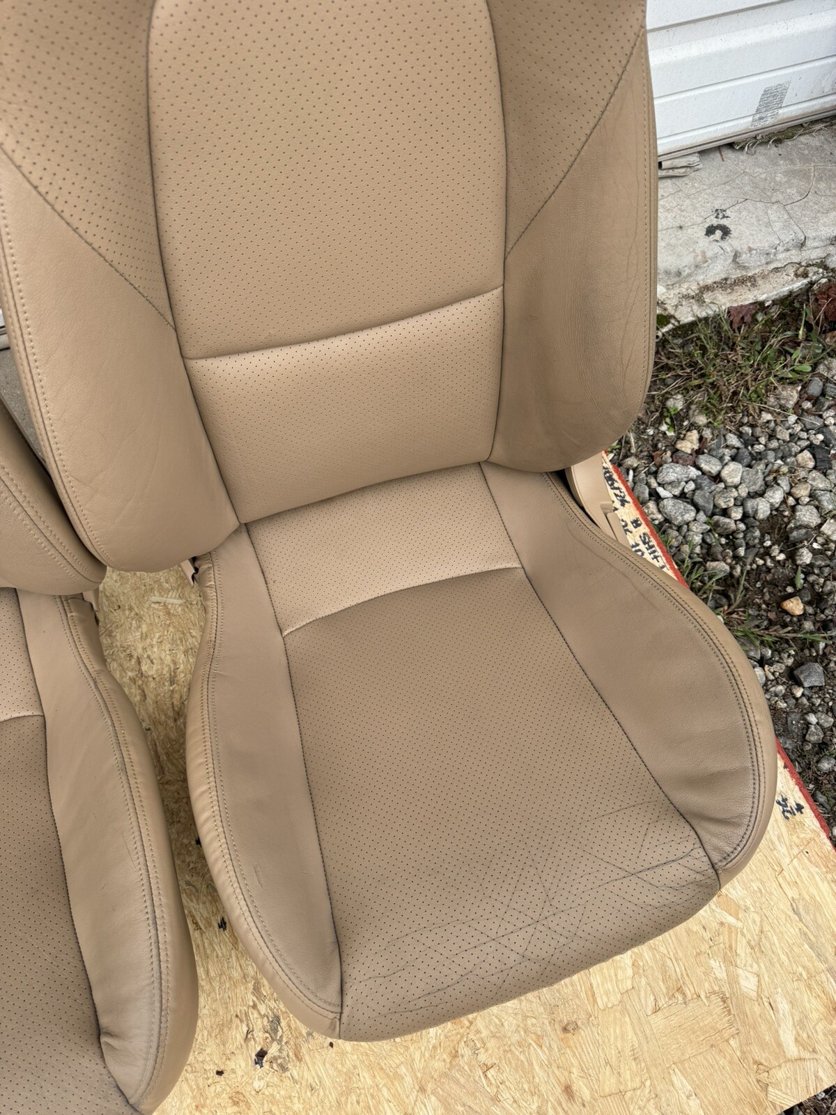 Great! 2001-2005 Mazda Miata Seat Leather Set Left and Right Tan Seats ...