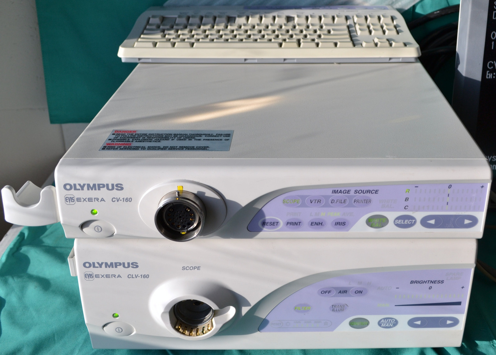 Olympus CV-160 Evis Exera Video Processor CLV-160 Light Source with Pig ...