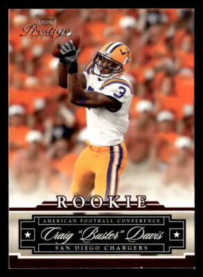 Craig Davis 2007 Playoff Prestige Rookie Card #170 San Diego Chargers ...